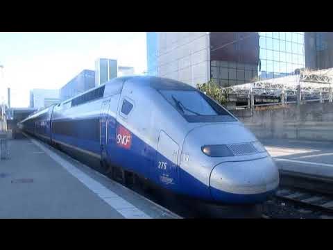 Alstom TGV Duplex SNCF Set 275 And A SNCF Class Z 26500 EMU Unit Departing Grenoble Train ...