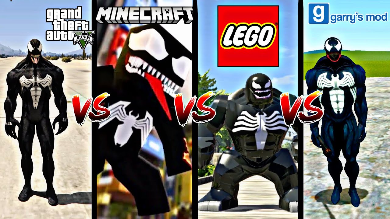 MINECRAFT VENOM VS GTA 5 VENOM VS LEGO VENOM VS GMOD VENOM - WHO IS ...