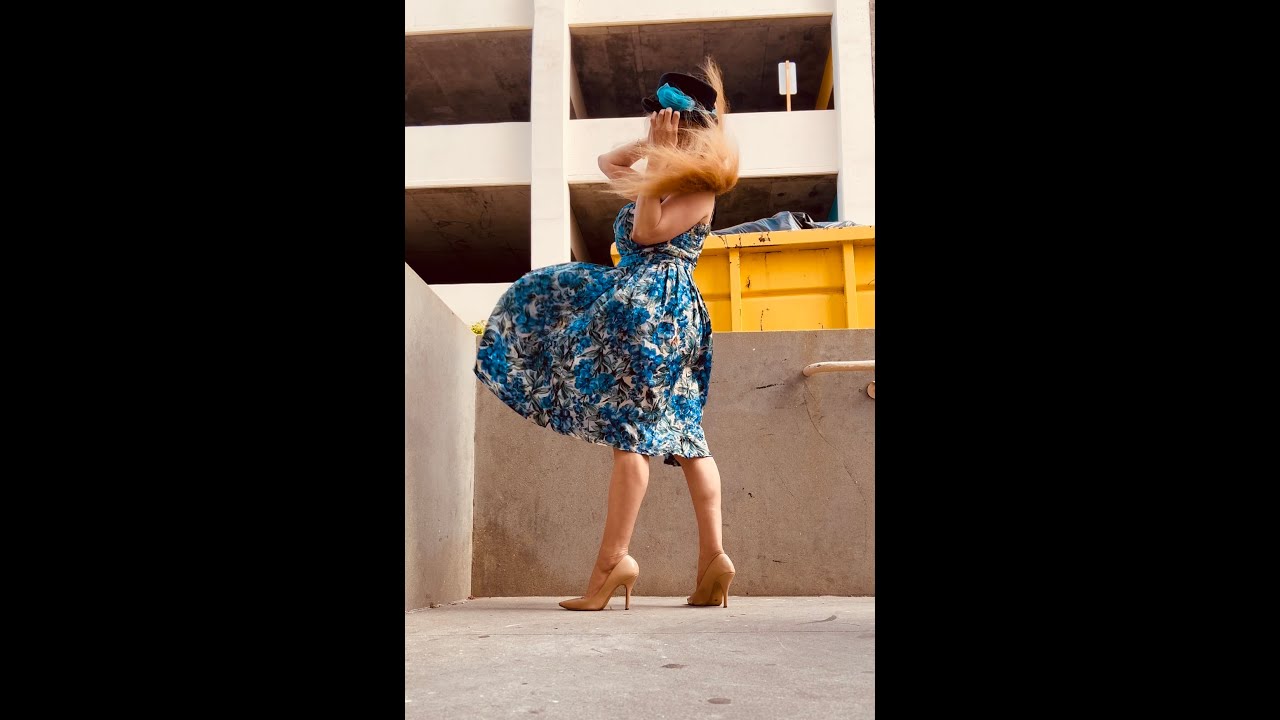 Why not! Another famous blue rose dress video! - YouTube