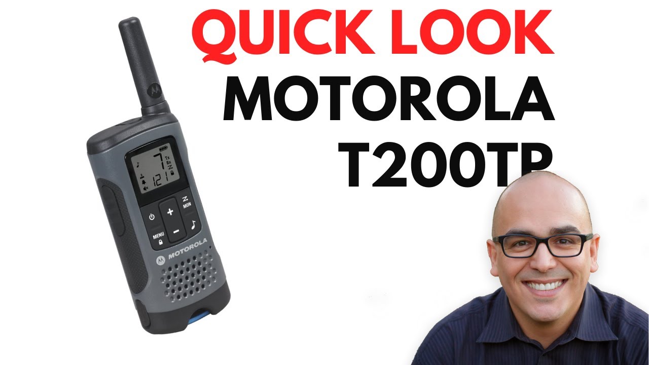 Motorola T200TP Talkabout Radios. - A Quick Look. - YouTube