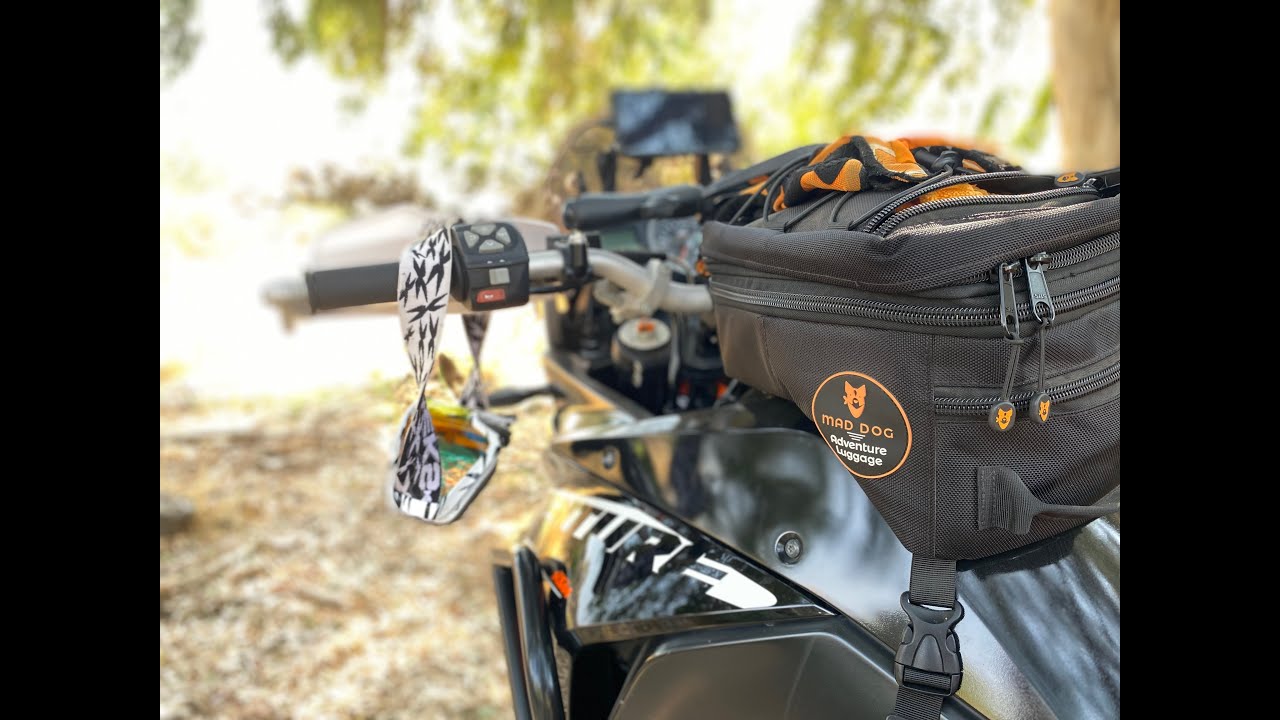 How to install adv tank bag Hebrew version - YouTube