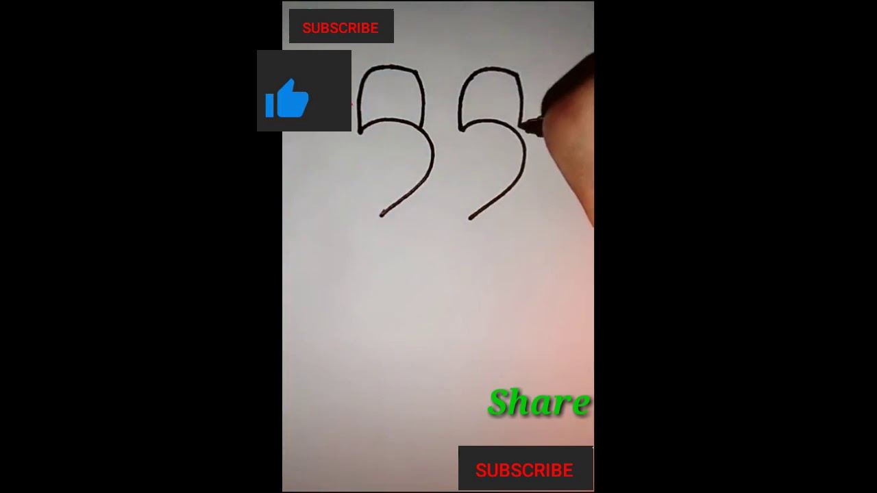 Easy drawing|| How to draw parrots with 55 number. - YouTube