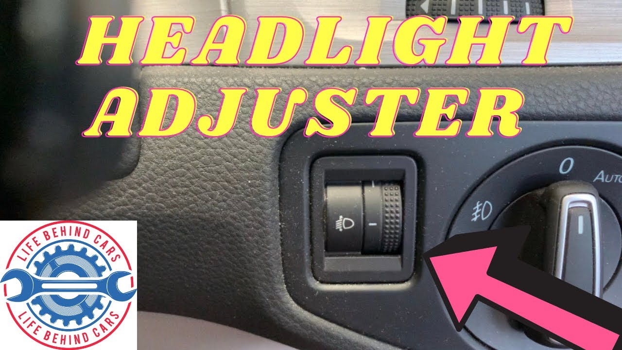 VW Golf Headlight Adjuster Location - YouTube