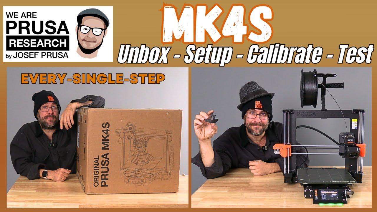 Prusa MK4S: Unbox - Assemble - Setup - Calibration - 3D PRINTER - YouTube