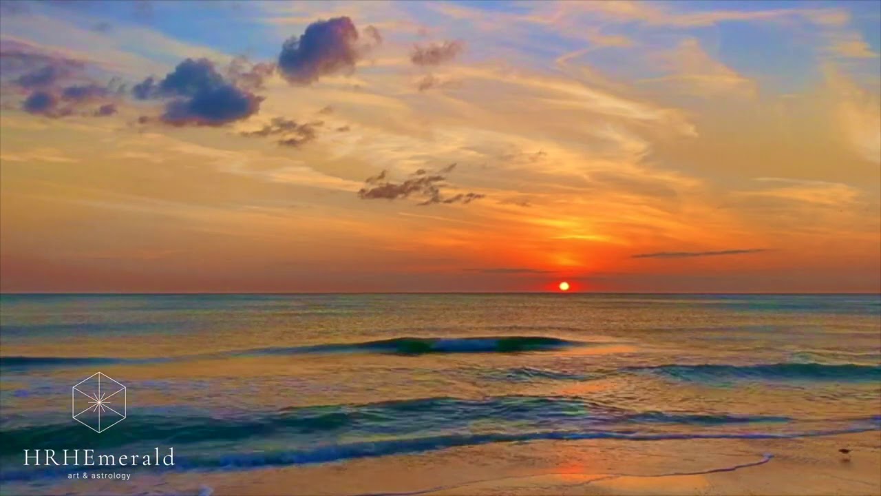 BEST BEACH HD VIDEO • CALM THERAPY • BEAUTIFUL OCEAN SUNSET • NATURAL ...