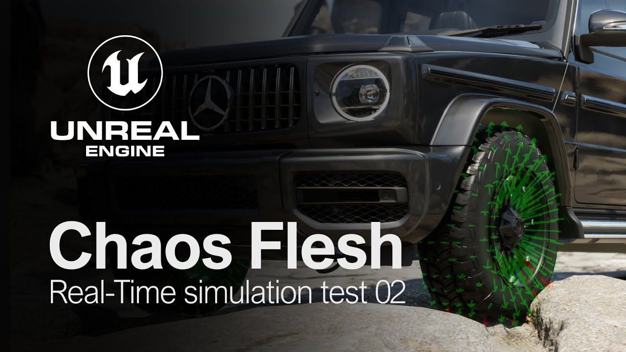 Unreal Engine 5.2 | Chaos Flesh Real-Time simulation test 02 - YouTube