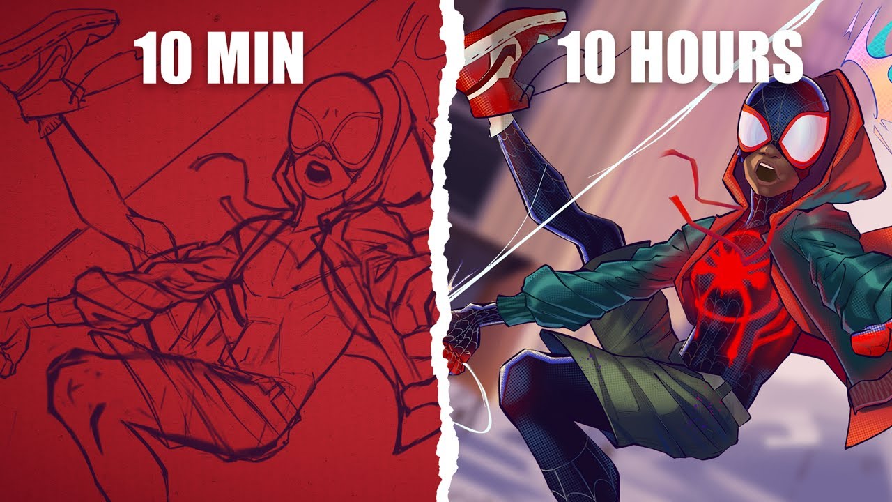 How To Draw Miles Morales Spider Man! Speedpaint Digital Art - YouTube