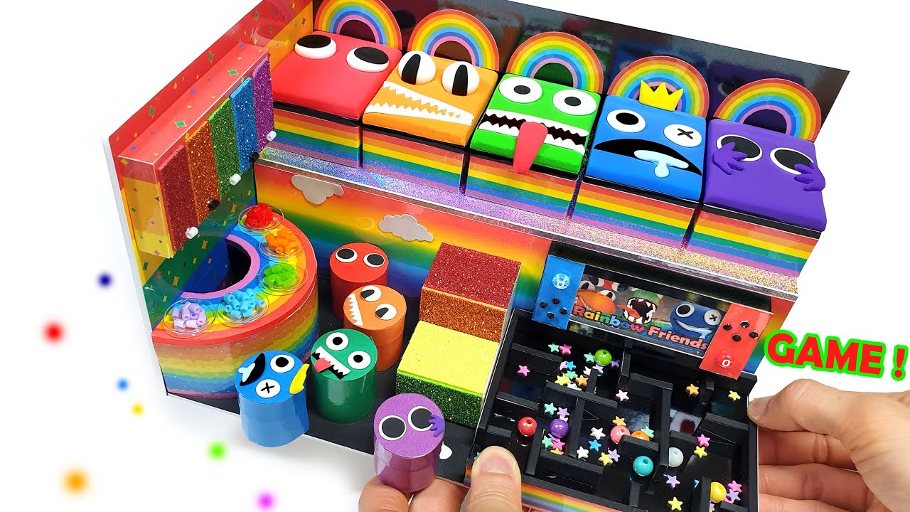 DIY Miniature Rainbow Friends game Board House # Build Amazing Rainbow ...