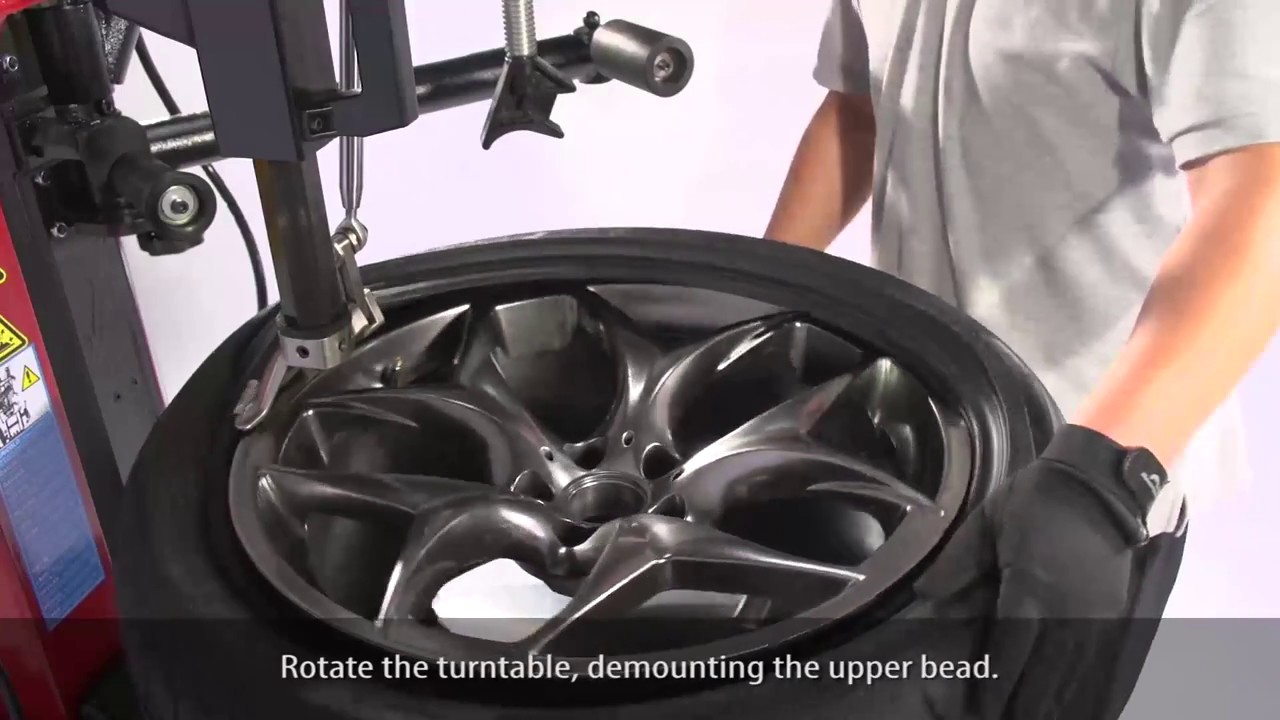 U-6656AT Tire changer machine by unite-Perfect tire equipment - YouTube