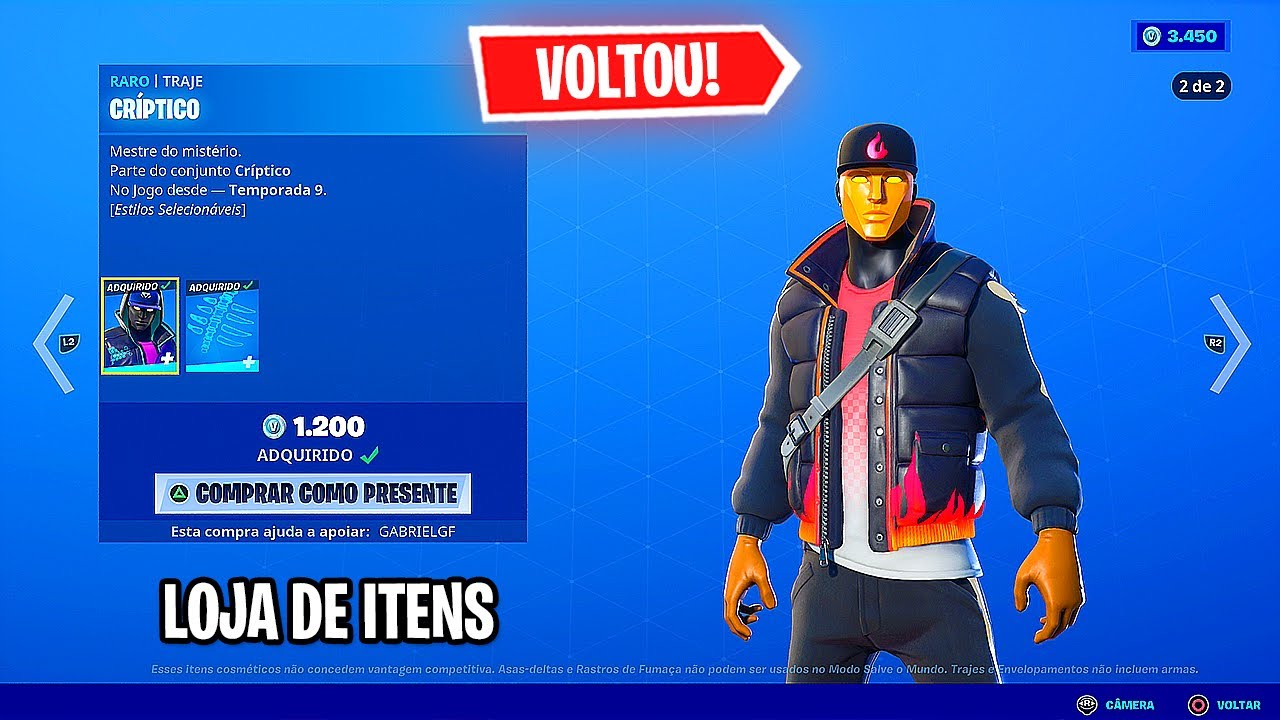 *CRÍPTICO* LOJA DE ITENS HOJE (19 DE ABRIL) - Fortnite - YouTube