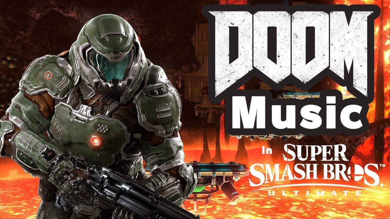 DOOM 2016 music over Super Smash Bros. Ultimate gameplay - YouTube