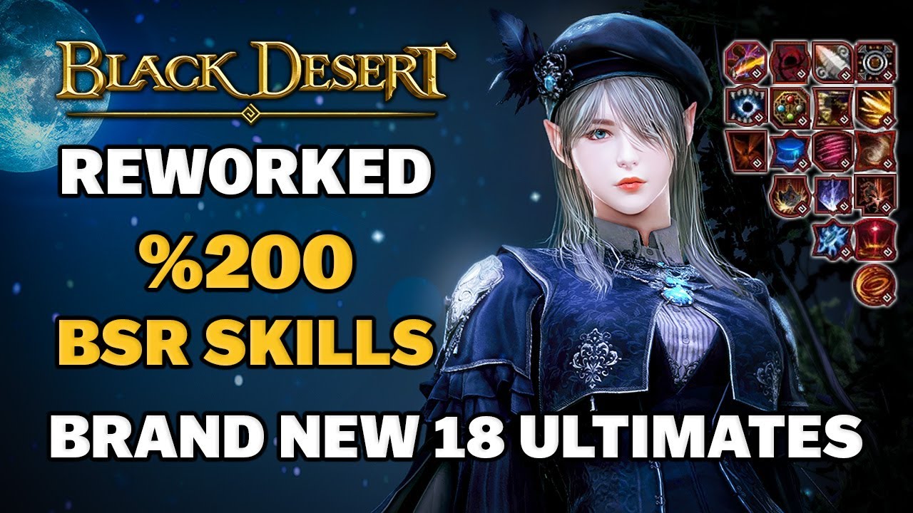🔔 BDO | All Brand New - 18 Ultimate Skills | %200 Black Spirit Rage ...