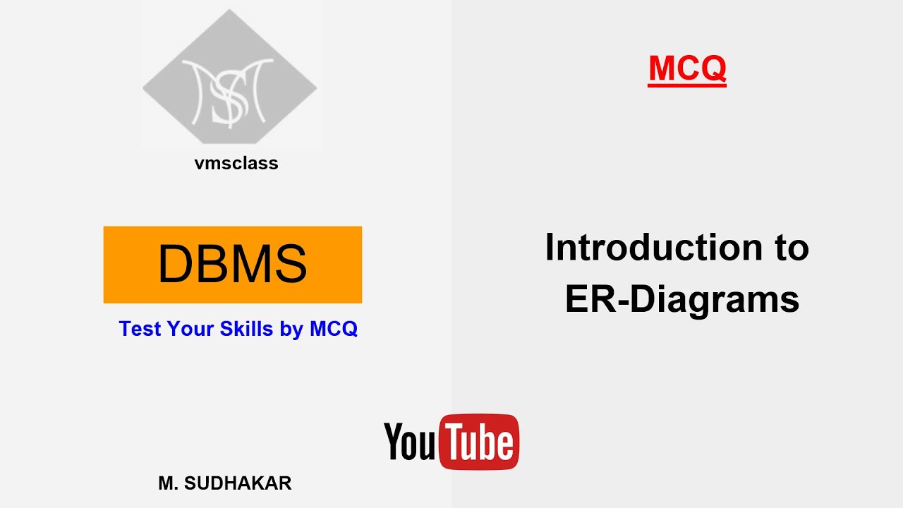DBMS - Introduction to ER-diagrams (MCQ) - YouTube