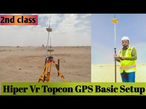 Hiper vr Topcon GPS basic Setup || point stake out by topcon gps || 2nd class - YouTube