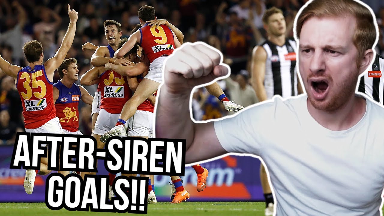 The GREATEST After-Siren Goals In AFL History REACTION - YouTube