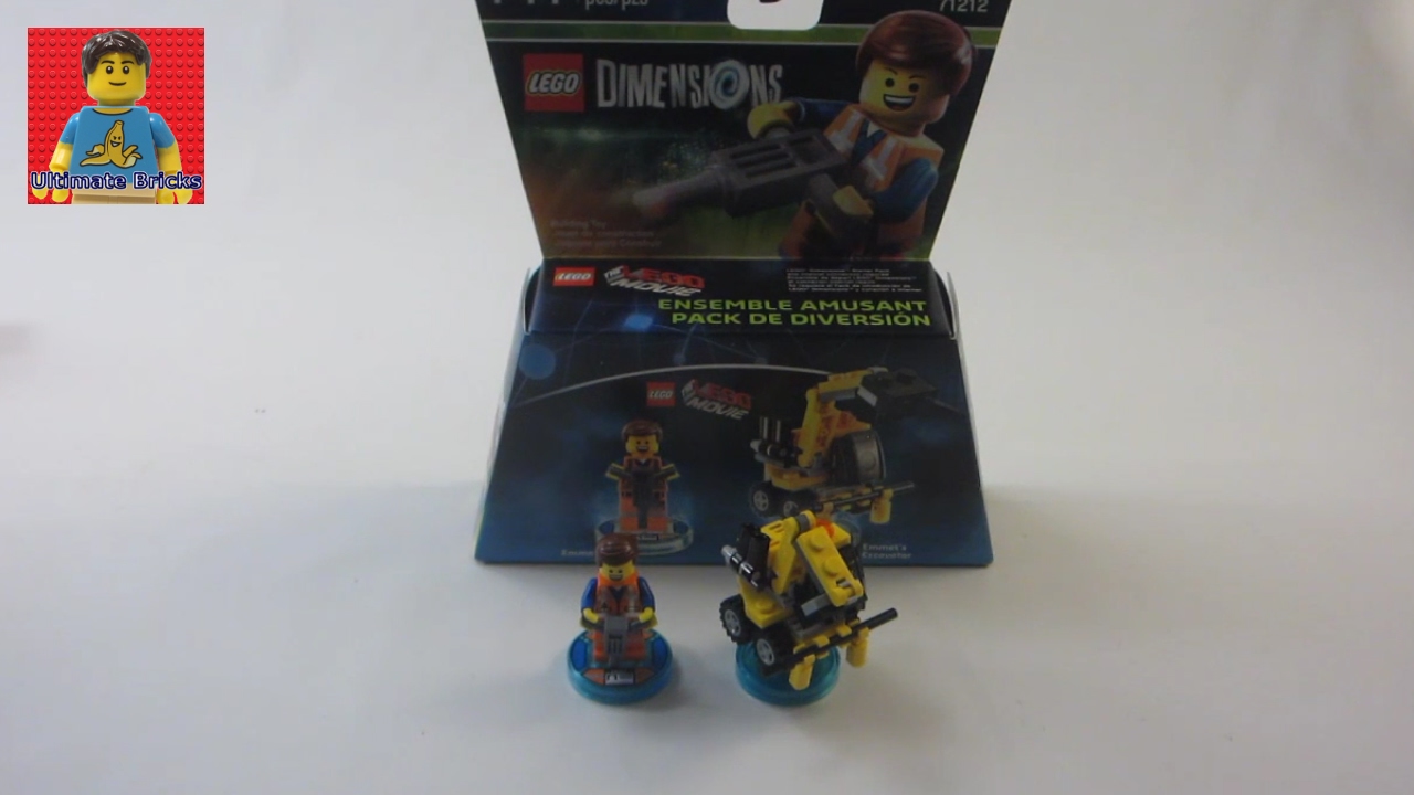 LEGO Dimensions - Emmet Fun Pack Review set 71212 - YouTube