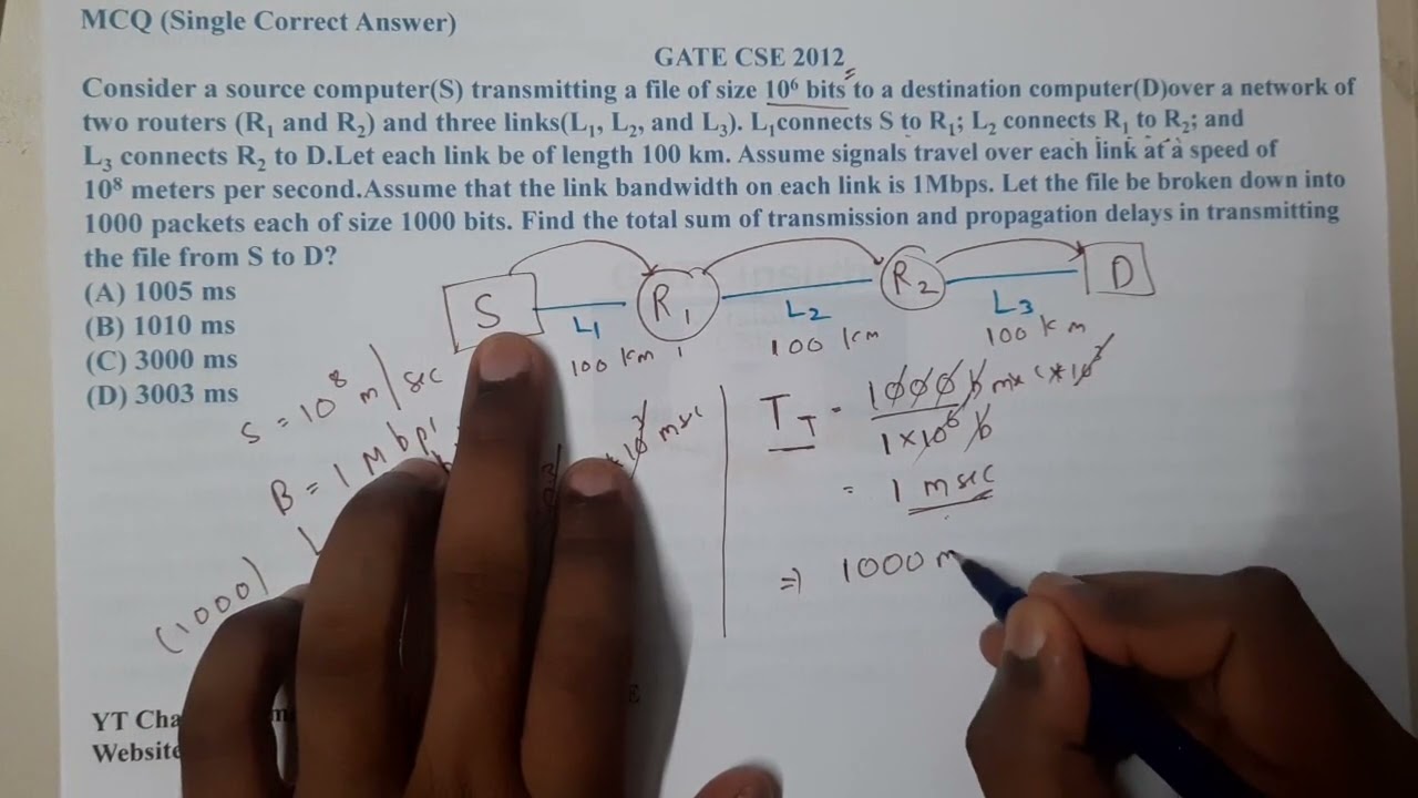Gate Cse 2012 Computer Networks Gate Insights Version Cse Youtube 3288