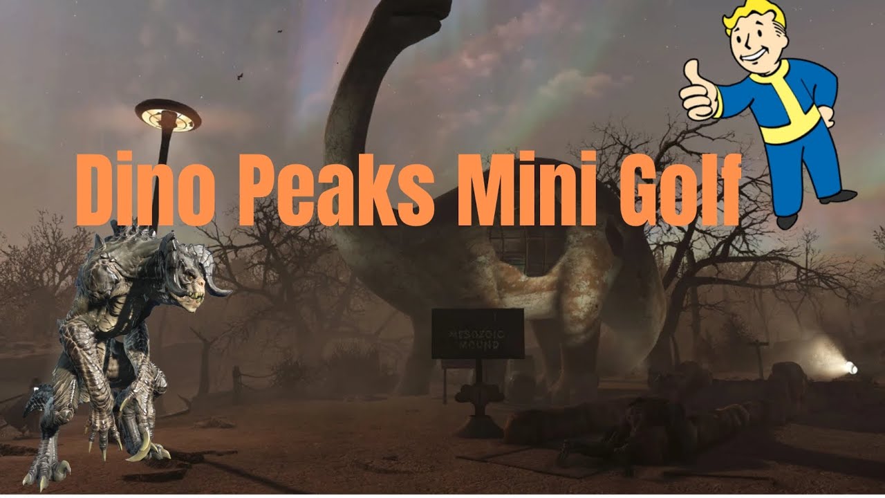 Dino Peaks Mini Golf Fallout 76 Walkthrough - YouTube