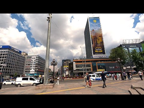 Ankara [4k60fps], Kızılay Civarı Rutin Yürüyüş Turu 18 Haziran 2023 -Kizilay Neighborhood Tour