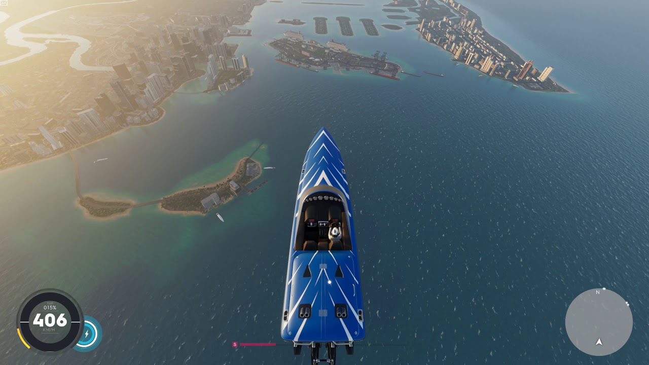 Flying a boat in The Crew 2 - YouTube