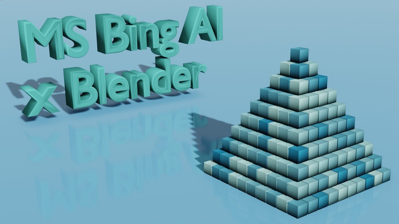마이크로소프트 Bing AI x 블렌더 3D 모델링 기초 영상 - YouTube