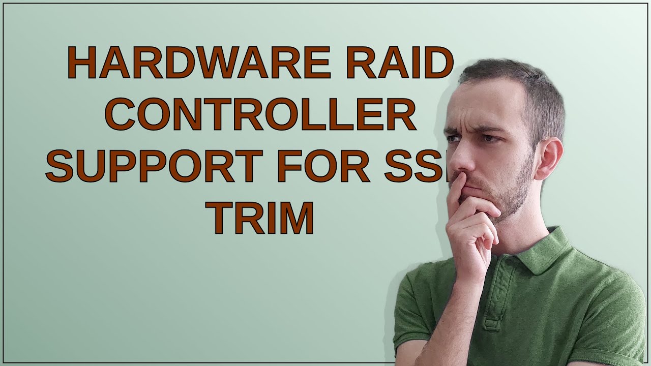 Hardware RAID Controller Support for SSD TRIM - YouTube