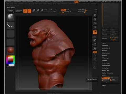 ZBrush Merge Multiple Subtools - YouTube