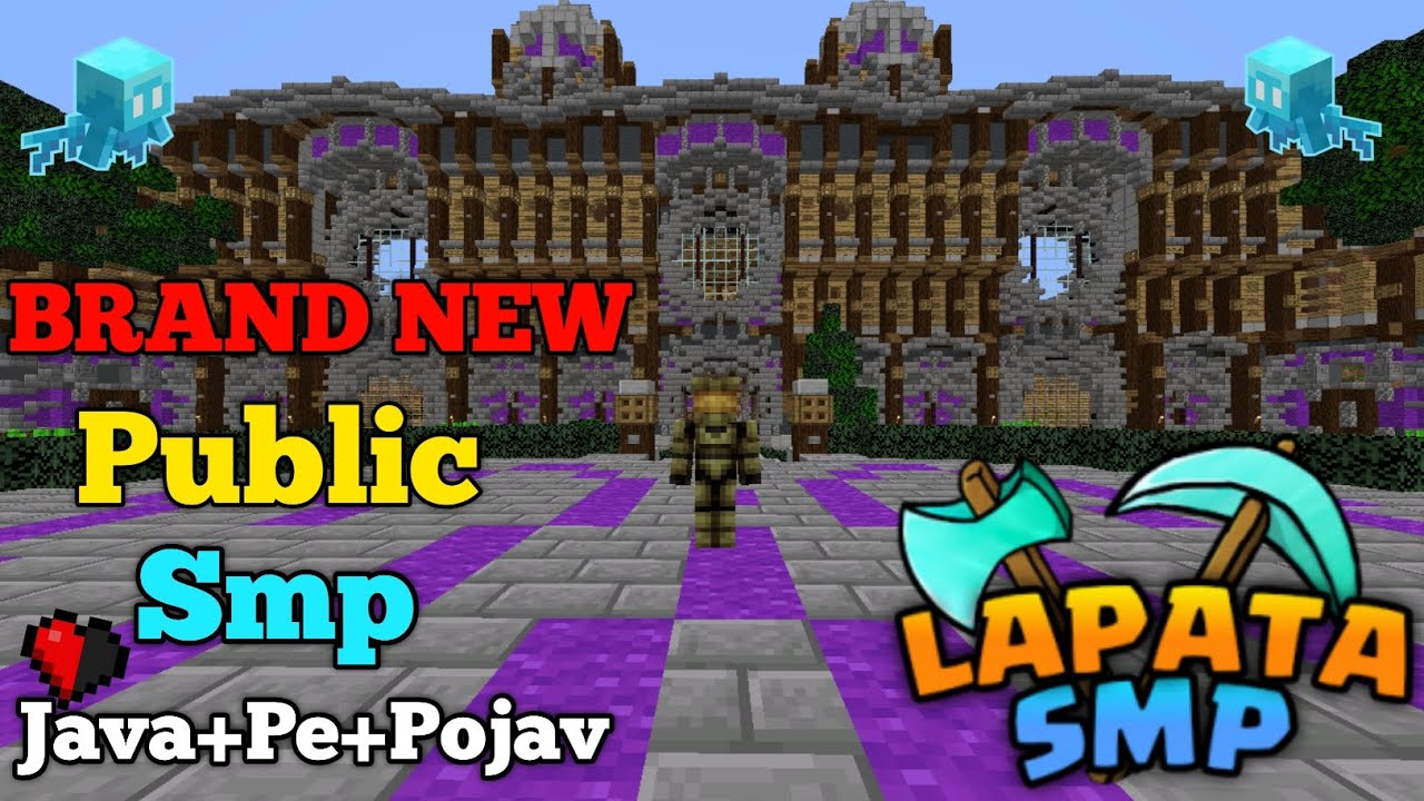 Brand New Public Smp Server For Minecraft | Java+Pe+Pojav | 24/7 Online - YouTube