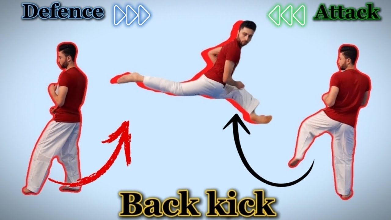 Top 7 ways to use Back Kick for Attack & Defence | Taekwondo Tutorial ...