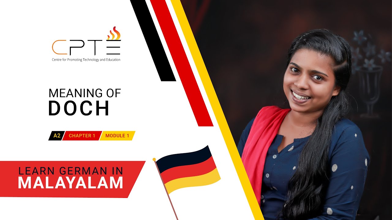 LEARN GERMAN IN MALAYALAM | MEANING OF DOCH | A2 | CHAPTER 1 | MODULE 1 ...
