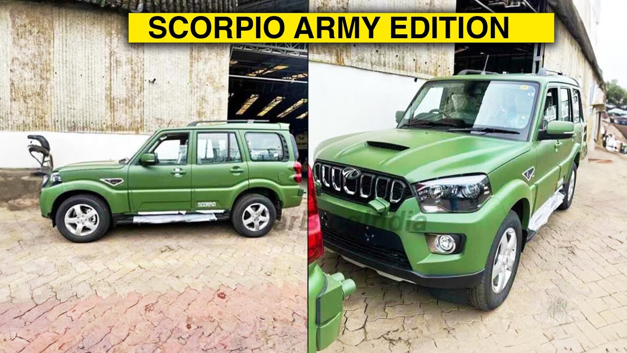 ARMY Edition Mahindra Scorpio Classic 1850 Scorpio to be delivered ...