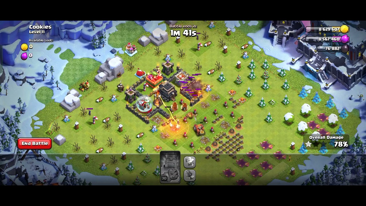 COC - Let Them Loose Attack ( Controllable Heros : Cookie Chaos) - YouTube