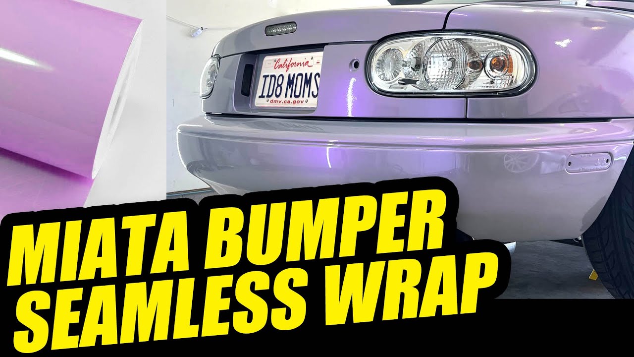 HOW TO WRAP a MIATA BUMPER in Vinyl for a Seamless Look - with ZZ.Wraps ...
