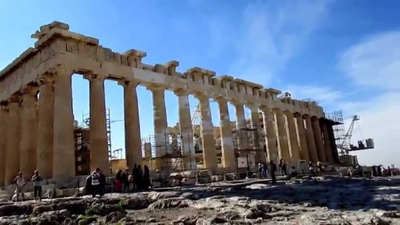 The Acropolis buildings; Parthenon. Athens, Greece. November 2013. JMB ...