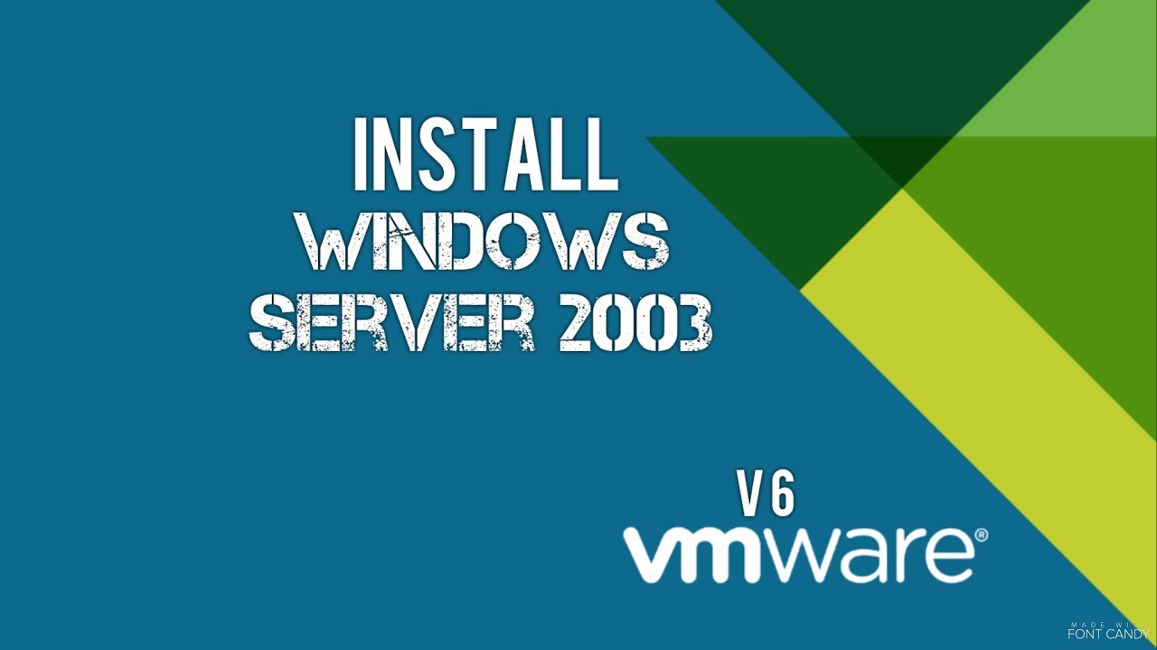 How to Install VMware Workstation 6.0.1 and Install Windows server 2003 ...