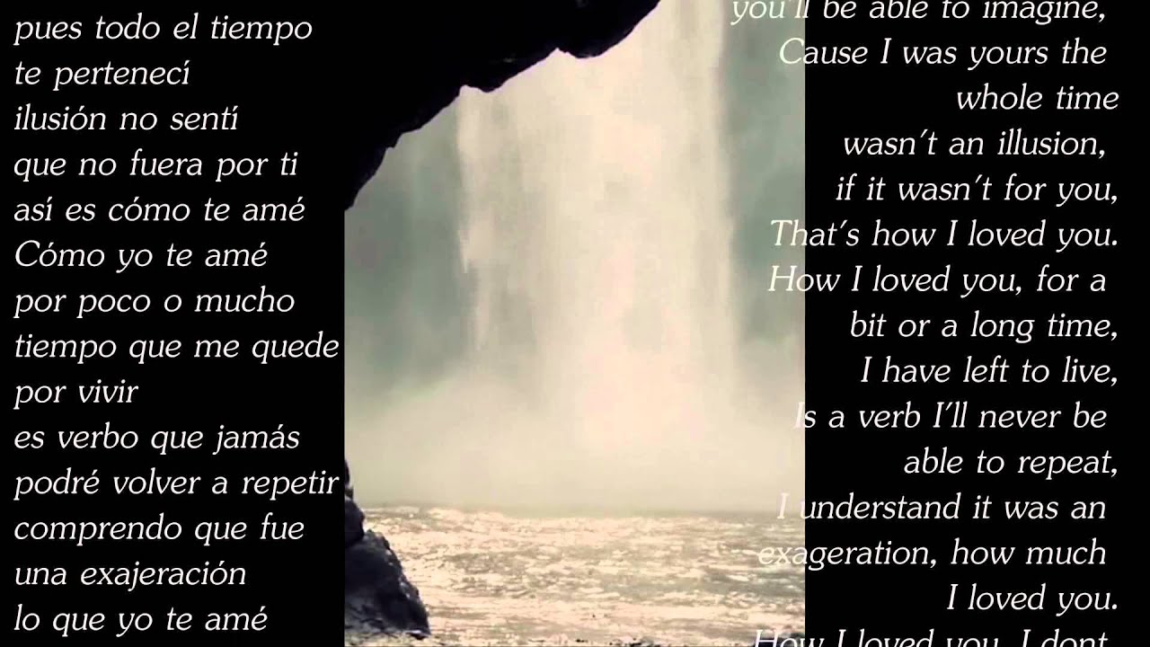 Cómo Yo Te Amé ~ Luis Miguel (Lyrics On Screen) - YouTube