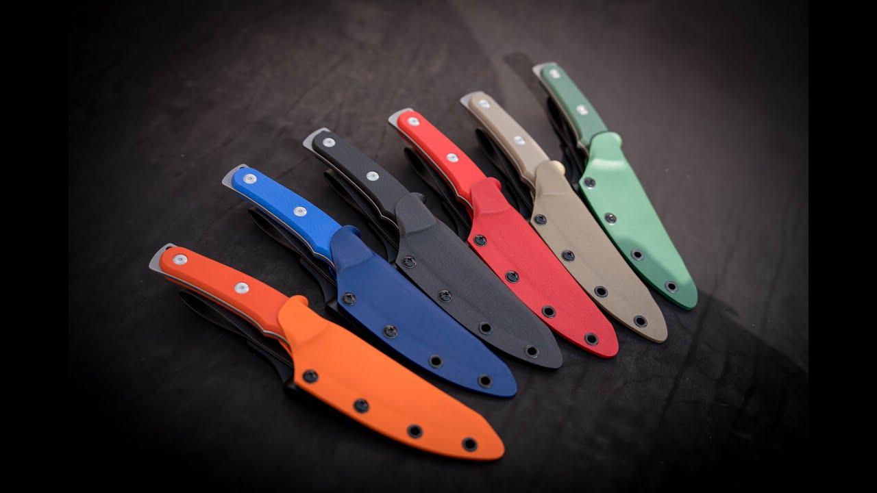 Ножи модели "Мангуст" из сталей k110, n690, m390 - YouTube