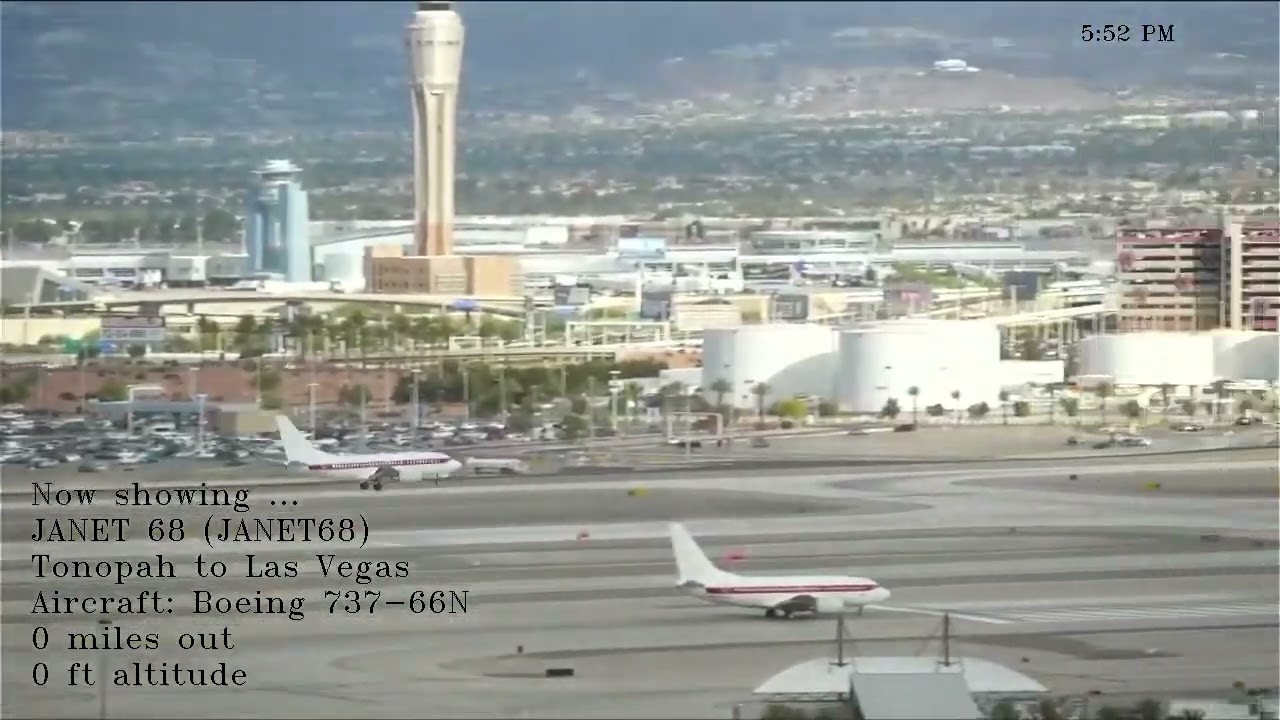 JANET Airlines 737 lands in Las Vegas | Happy Landings - YouTube