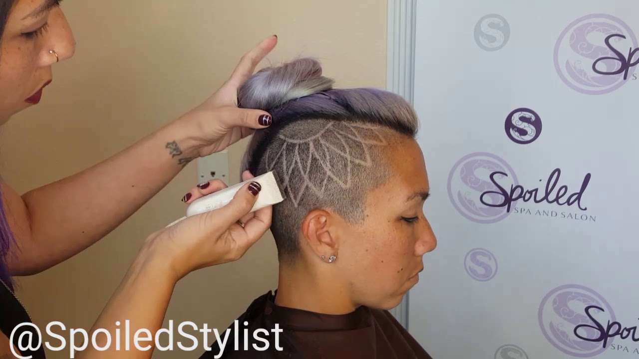 Clipper Design Flower Undercut - YouTube