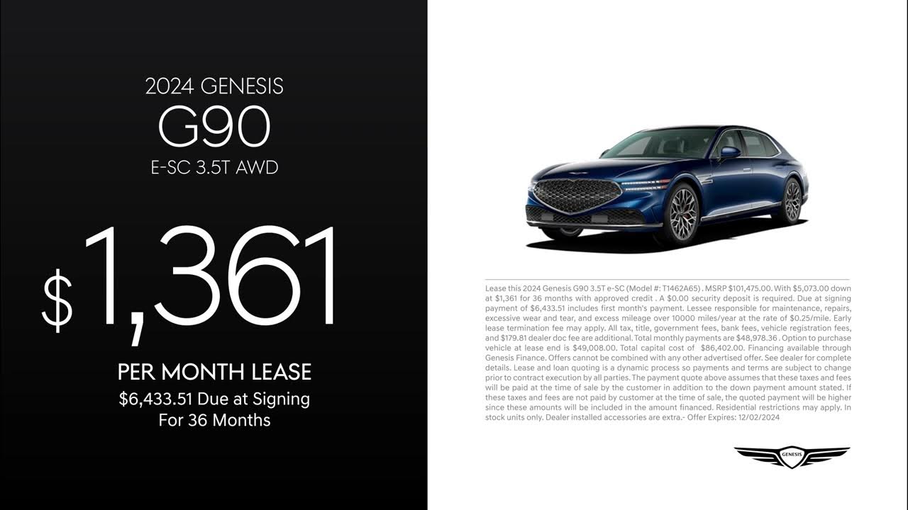 Genesis G90 11/13/2024 4543473 - YouTube