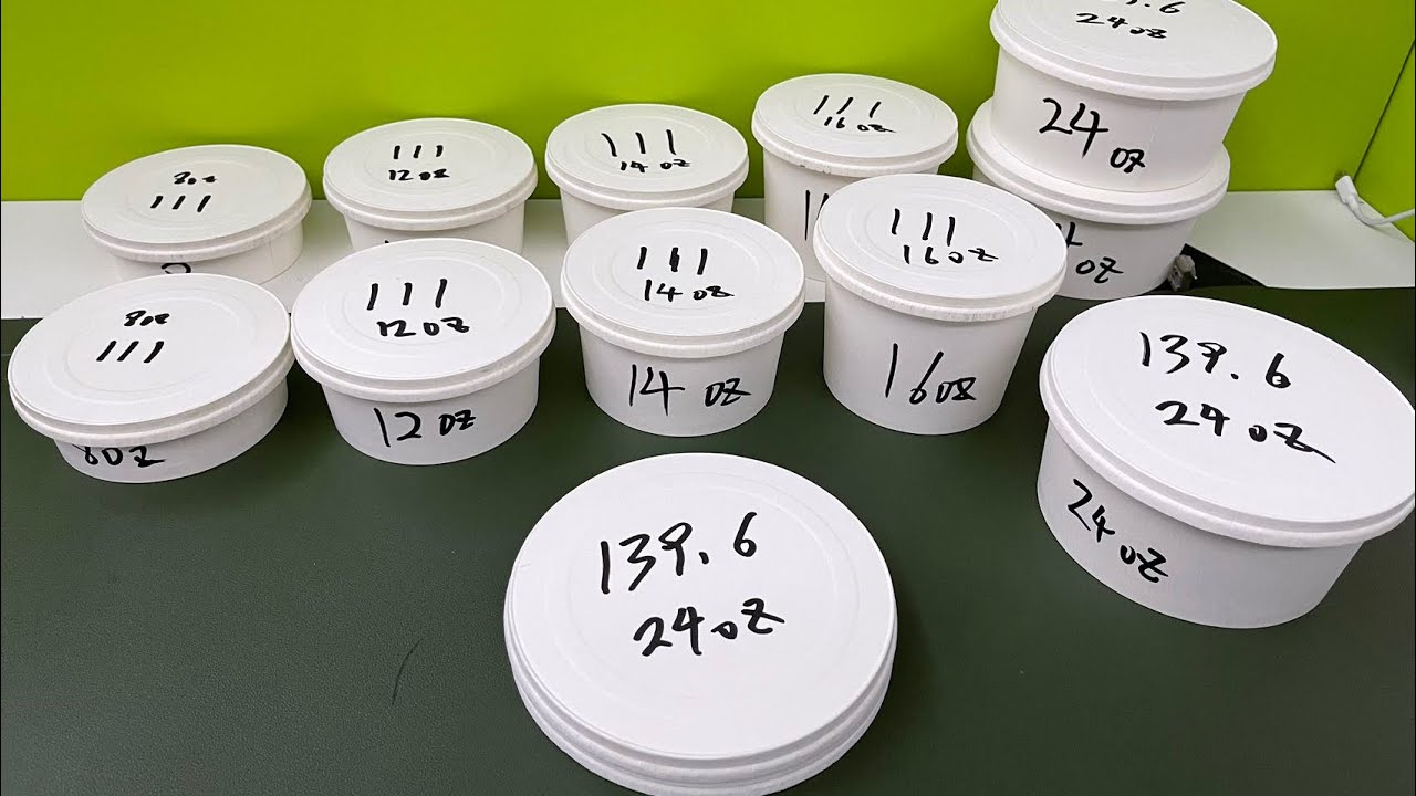 140mm 24oz salad paper bowl lid cover machine online packing machine ...
