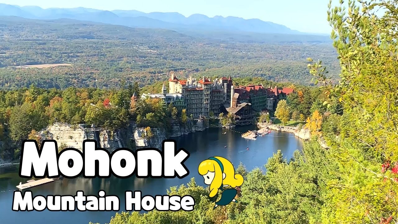 [4K] 🇺🇸Autumn at Mohonk Mountain House,Upstate NY/Virtual Hike to Sky ...