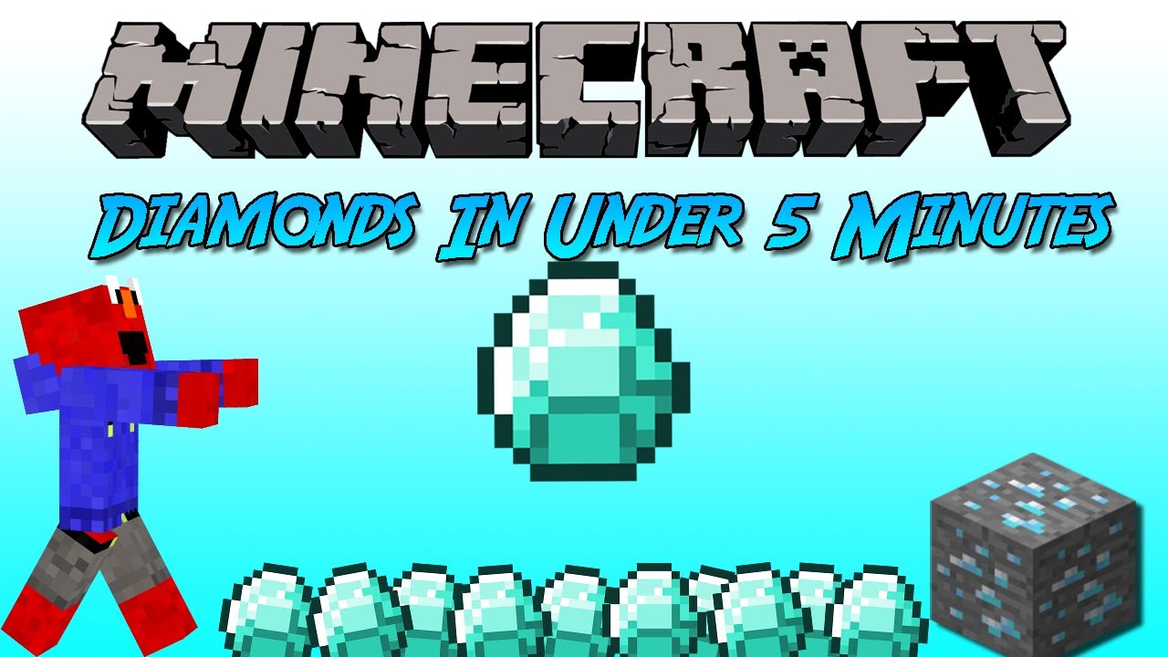 Minecraft: Diamonds In Under 5 Minutes! - YouTube