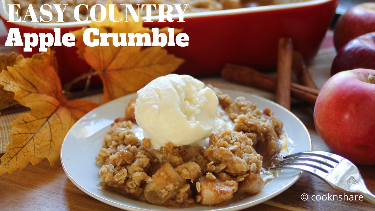Easy Country Apple Crumble - Fall Delight - YouTube