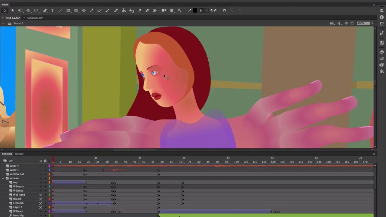 Animate CC Colour with Shape Tweens - YouTube