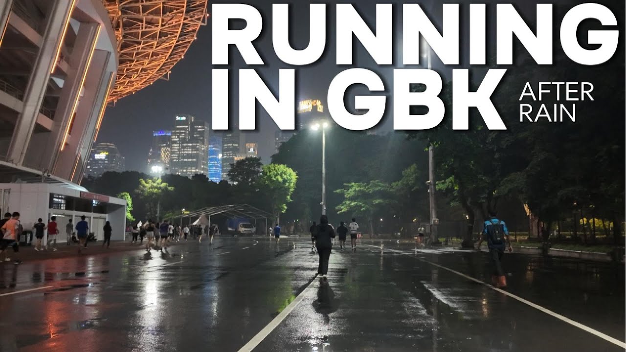 Running in GBK AFTER RAIN 🌧️ | Jakarta's Rainy Day Workout - YouTube