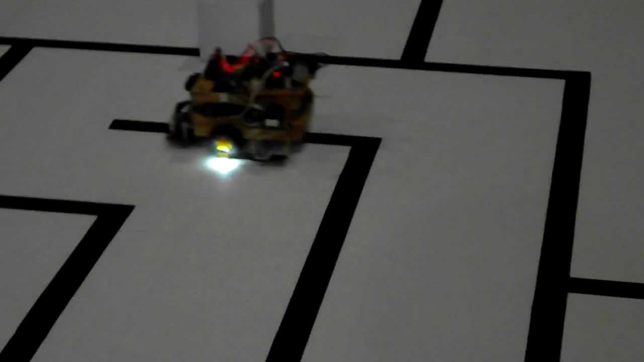 line maze solving with avoiding objects from Ruhuna EFac - YouTube