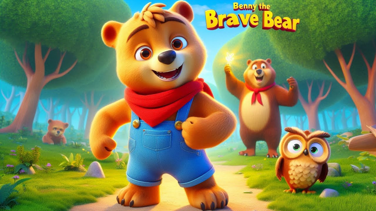 The Adventures of Benny the Brave Bear Bedtime kids story - YouTube