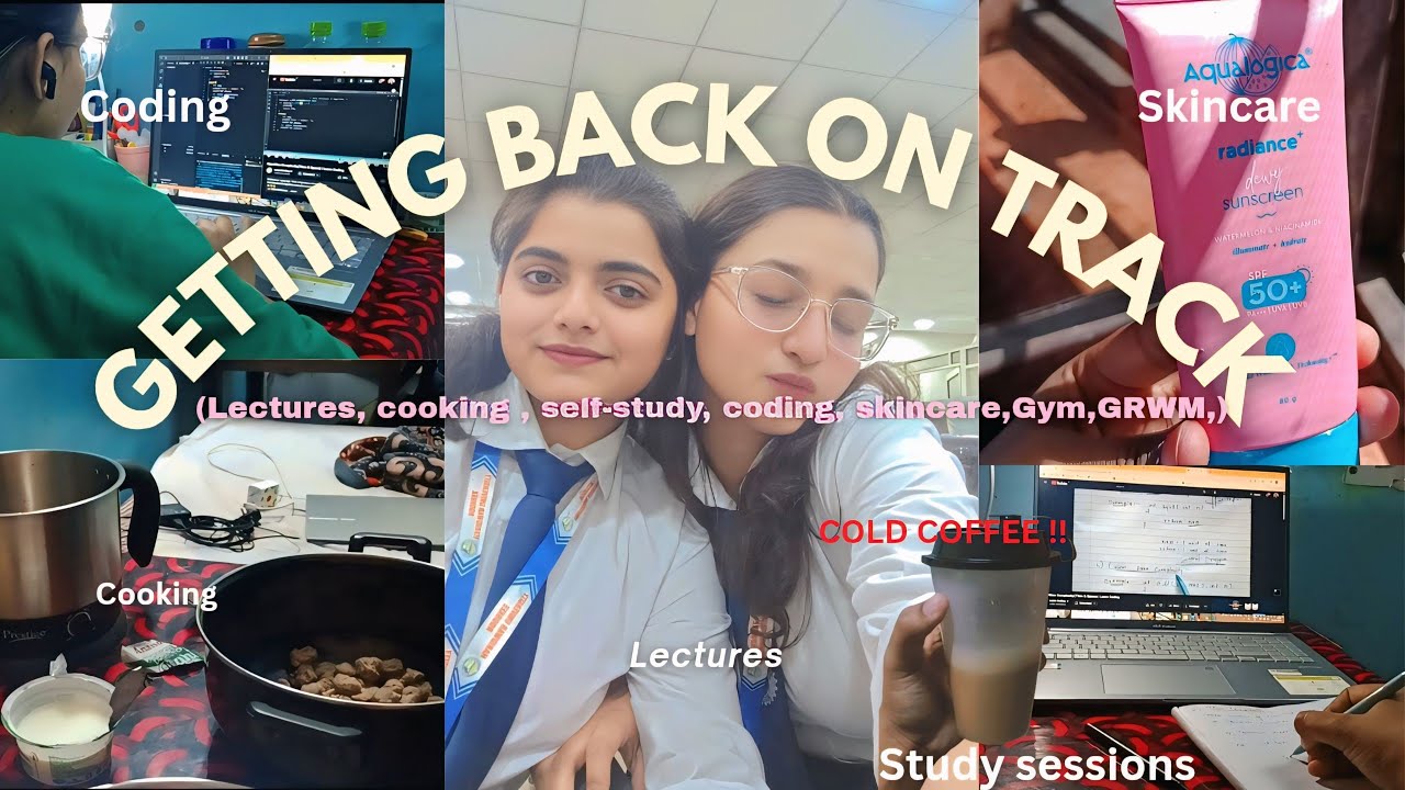 ~Getting life (Back) on Track🎧*⁠･⁠゜ﾟ↝Productive Vlog🍒→⁠_⁠→Studying,Gym ...