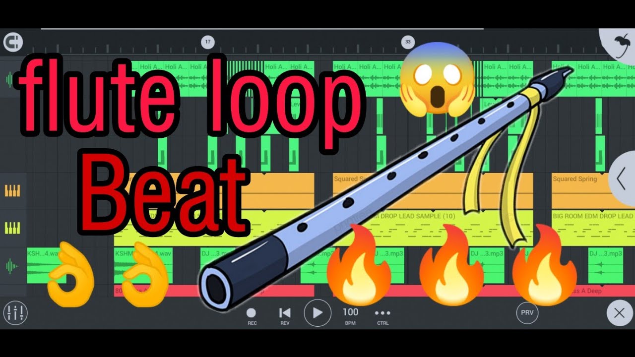 flute loop beat in fl studio mobile [Mobile Studio]_2021 - YouTube